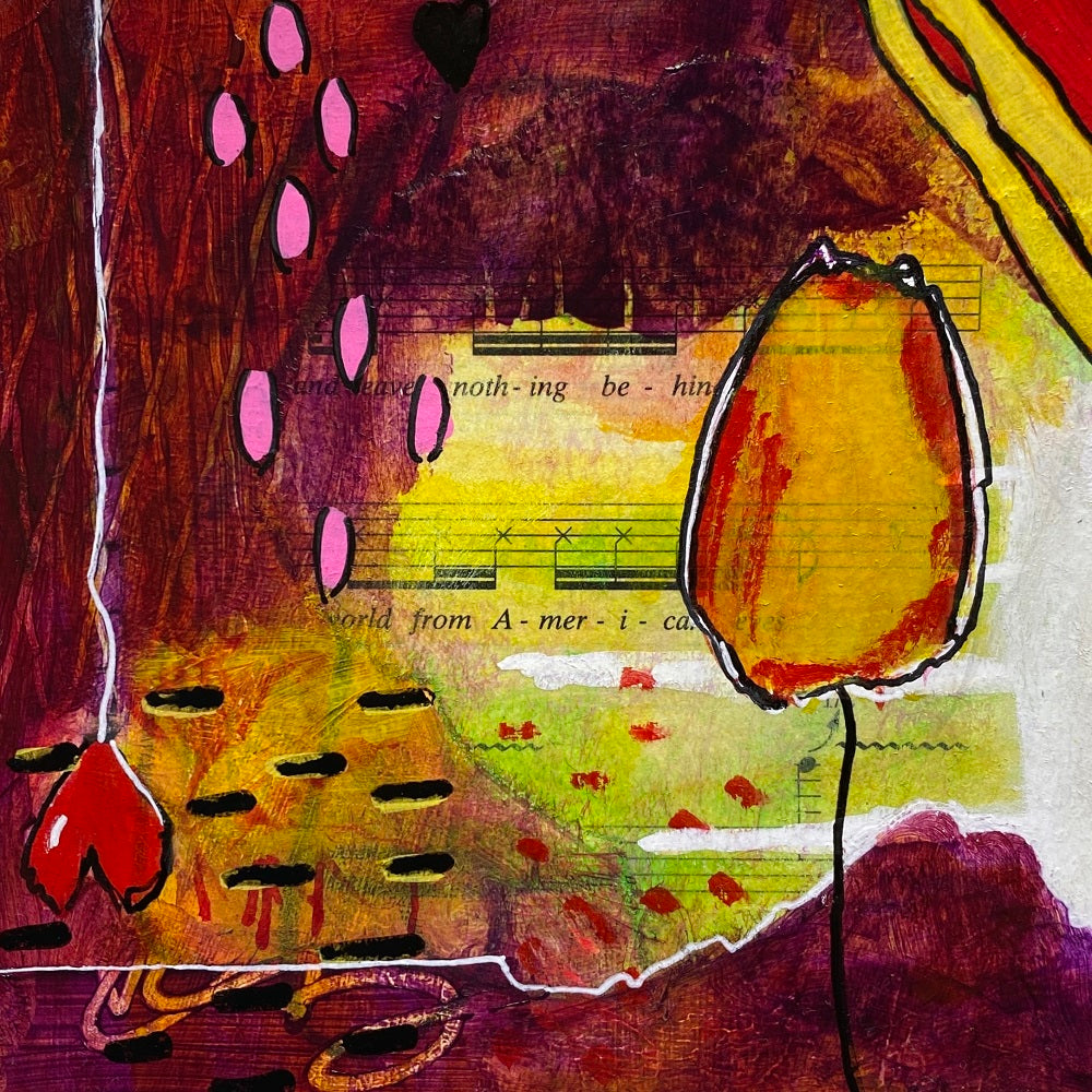LEAVE NOTHING BEHIND | 4x4 | Abstract Painting – Lori McKinnon Art